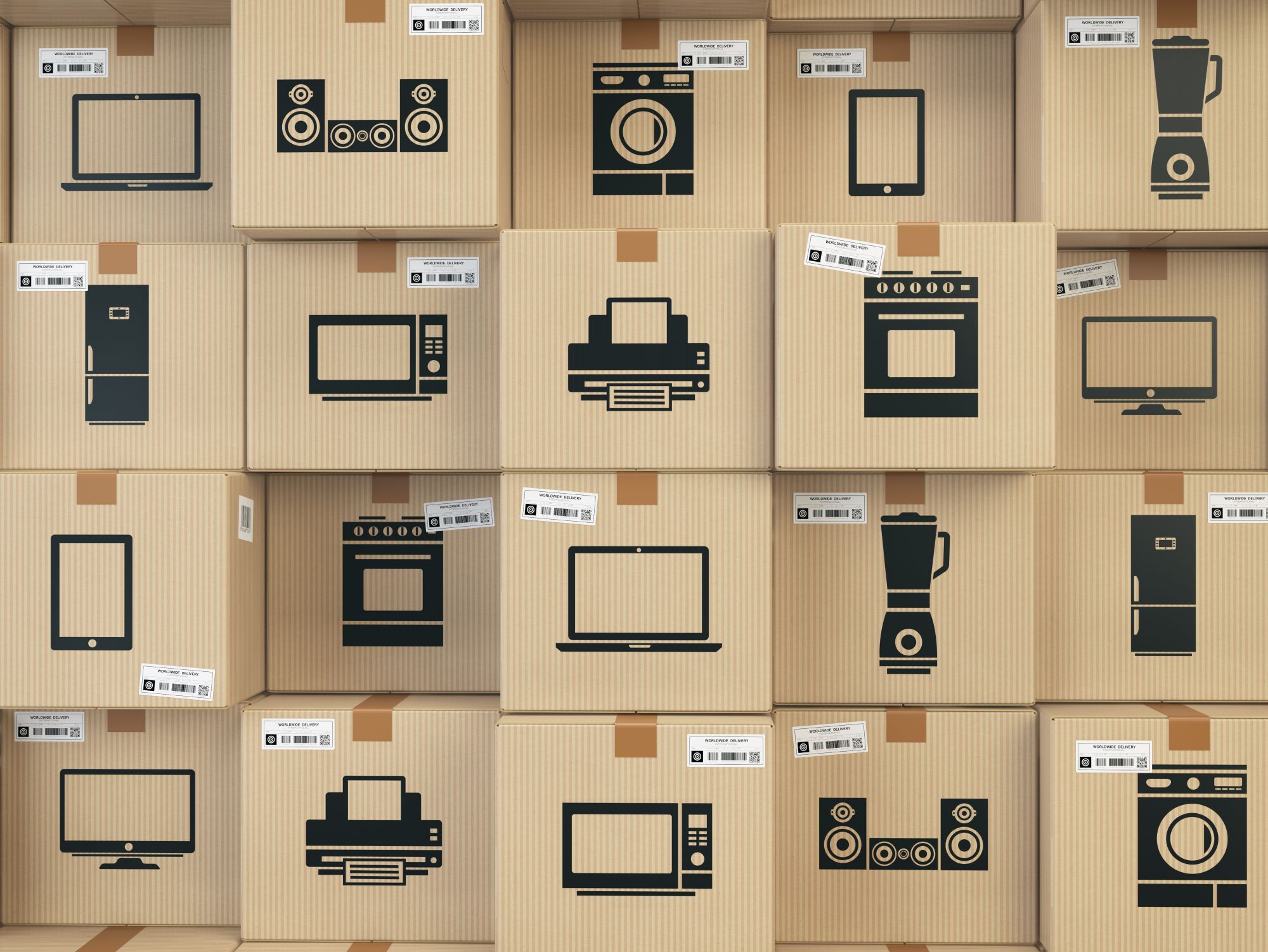 embalajes de cartón para electrodomésticos